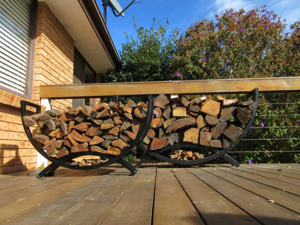 Fire Wood Stacker - Small Extended - Finigan Wright Fabrication